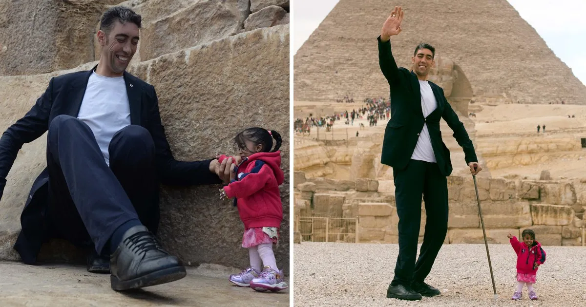 Самый высокий человек в мире встретился с самым низким. И они сделали ...